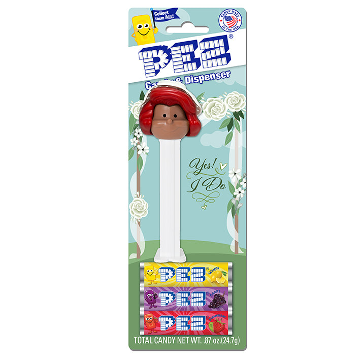Bride (Dark Skin Tone/Red Hair) | PEZ Official Online Store | Wedding ...