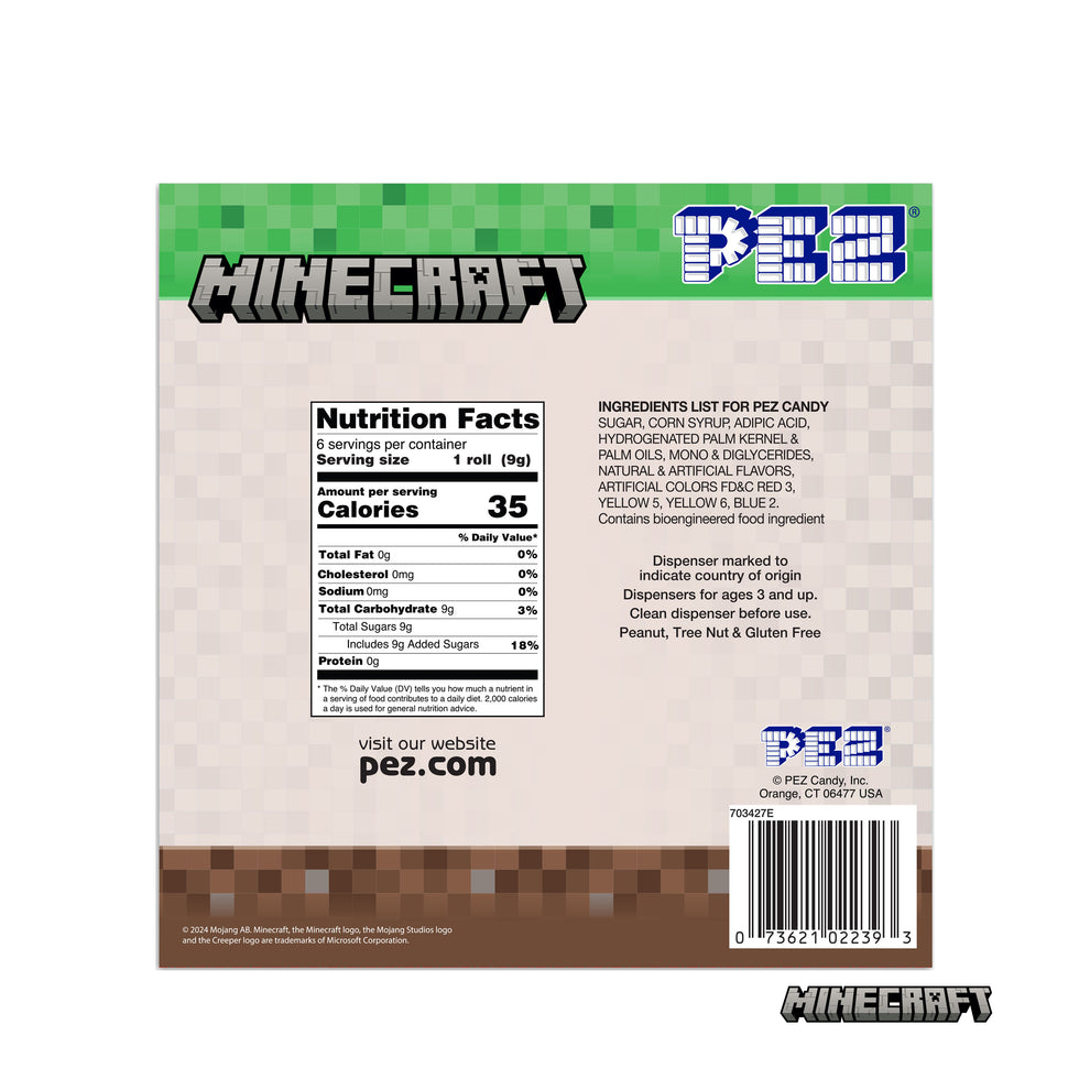 Minecraft Gift Set | Minecraft PEZ Collection | PEZ Official Online ...