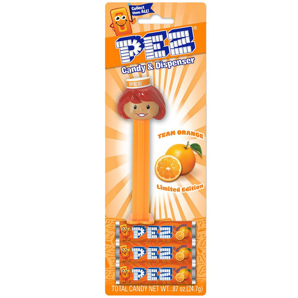PEZ Presenter Girl Orange (PEZ.com exclusive) – PEZ Candy