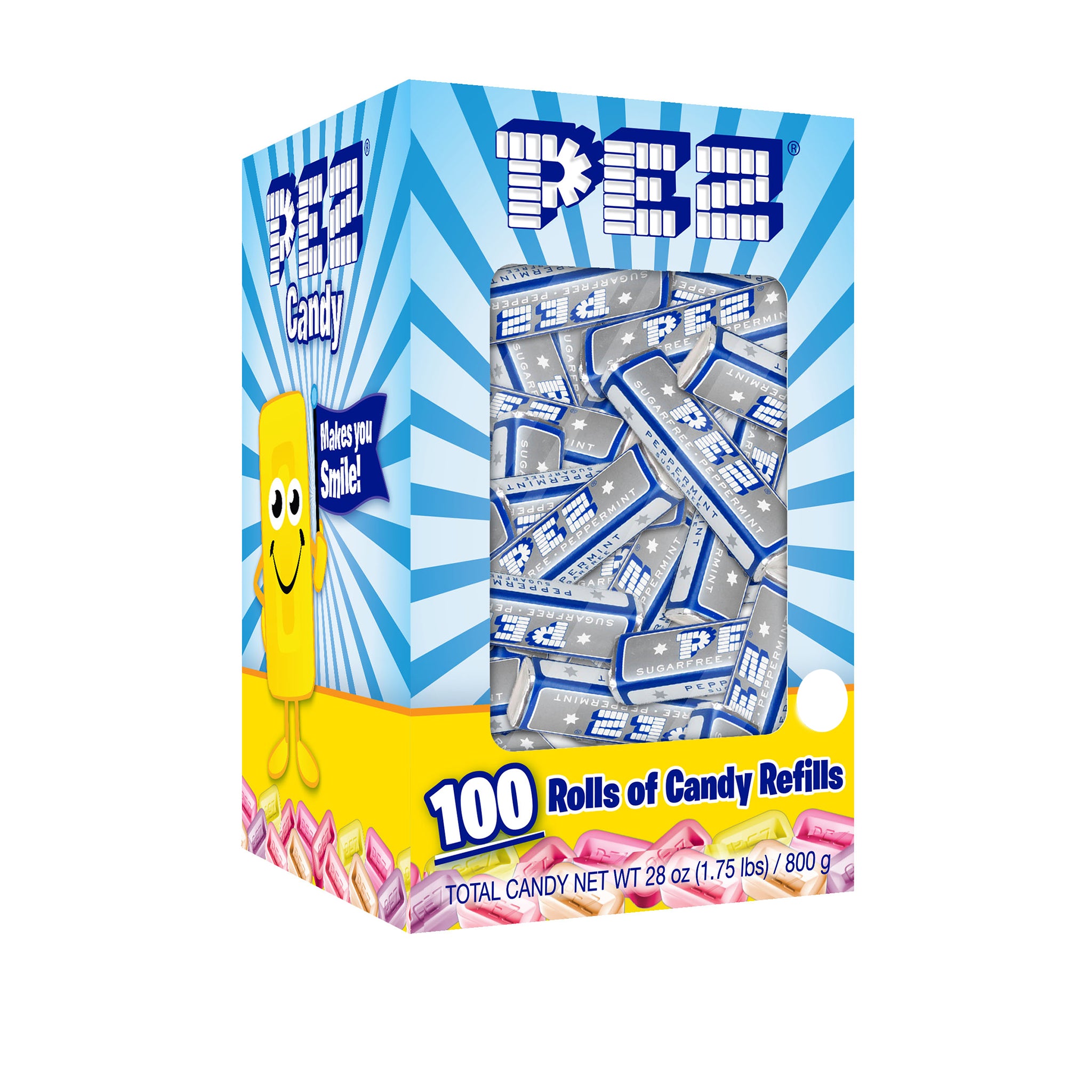 Peppermint PEZ Candy Refills in display Box - 100 rolls | PEZ Official ...
