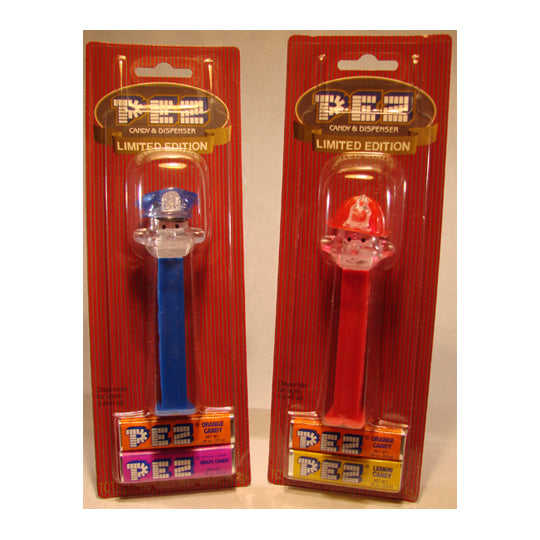 Crystal PEZ Pal Fireman & Policeman PEZ Dispenser – PEZ Candy