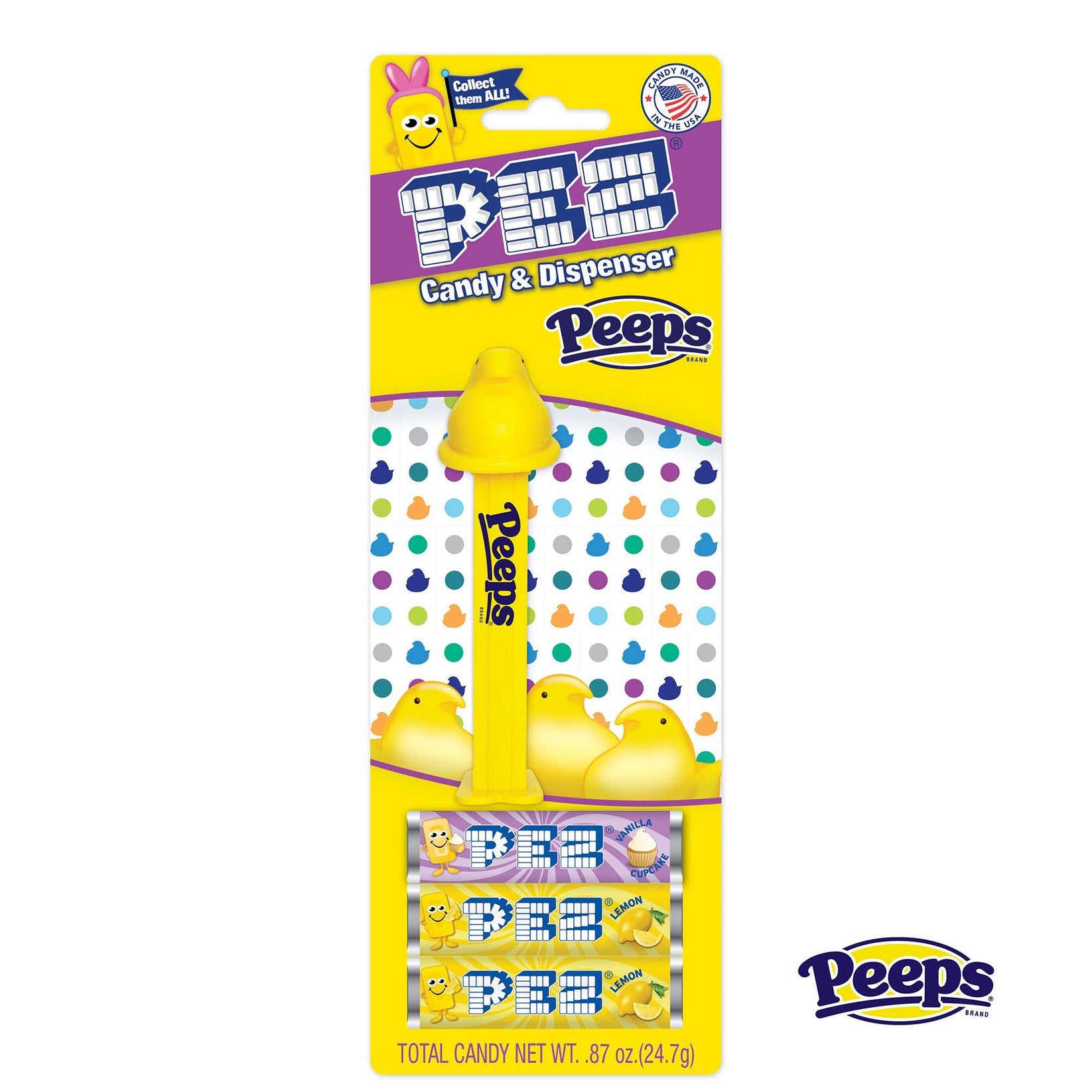 Peeps Yellow PEZ Dispenser & Candy | Peeps | PEZ Official Online Store ...